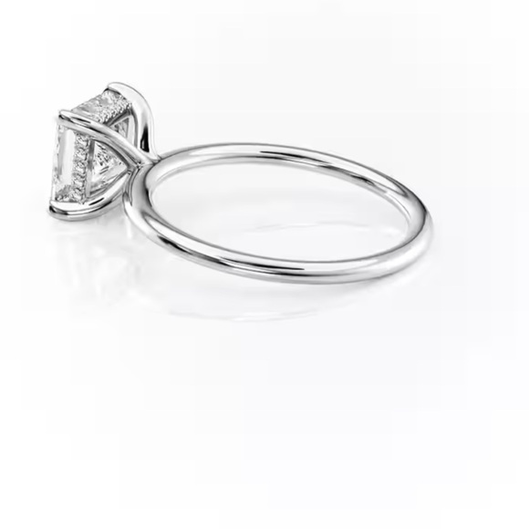Jewelry | 3ct Square Radiant Cut Moissanite Solitaire Engagement Ring ...